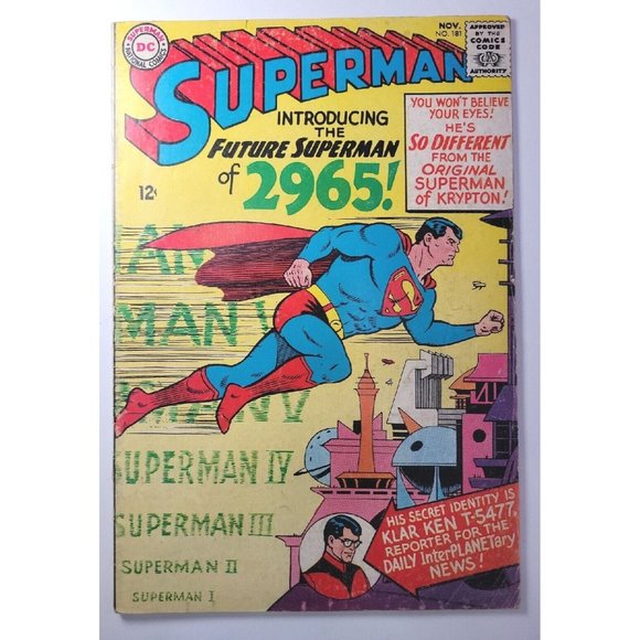 Toys | 1965 Superman 181 Dc Future Superman 2965 And Klar Ken T5477 ...